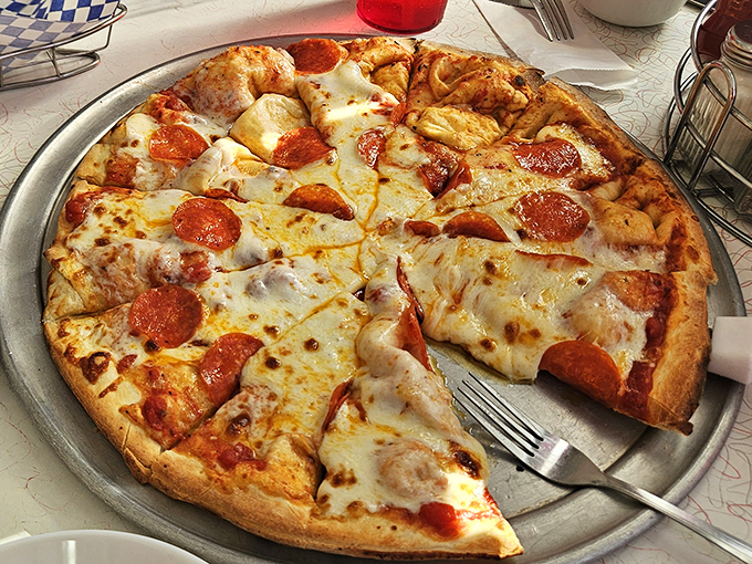 Pizza that doesn't just feed your hunger but your soul—the kind that makes you wonder why you ever bothered with fancy restaurants.