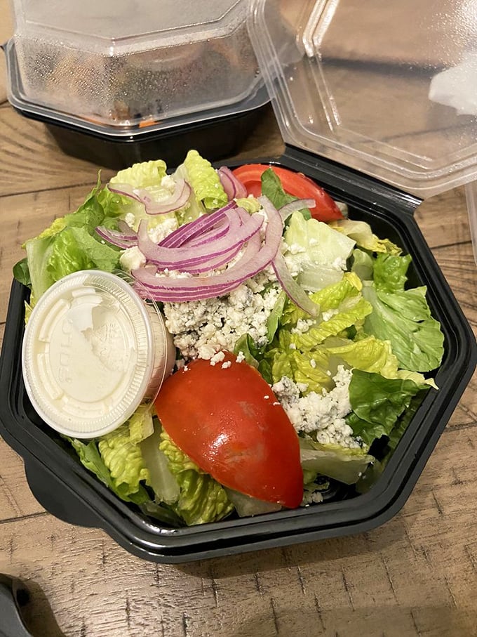 Even the salads here look like they're auditioning for a magazine cover and winning every time.