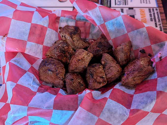 These steak bites aren't playing hard to get—they're playing impossible to forget, with a smokiness that lingers in your memory long after the plate is clean.