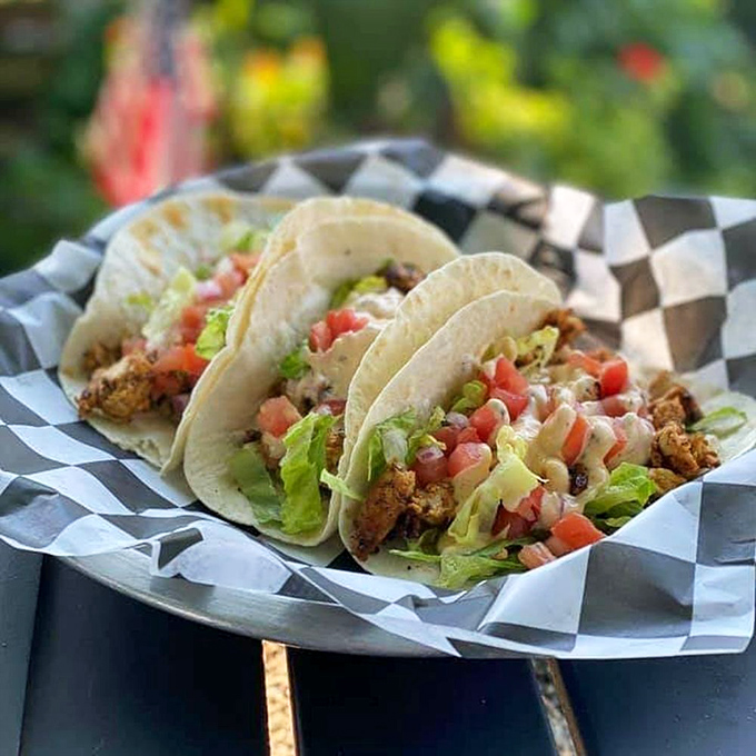 Tacos that bring the fiesta to Pennsylvania. That fresh pico de gallo isn't just a topping – it's confetti for your taste buds.