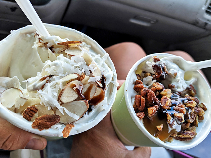 Nuts about nuts? This creamy creation loaded with walnuts and almonds delivers serious crunch satisfaction.
