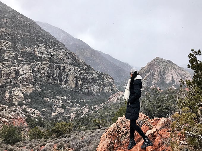 Winter brings a different kind of magic to Sedona's landscape, transforming familiar red into mysterious grays that whisper of ancient secrets.