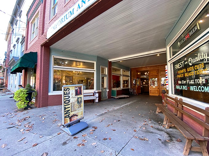 Emporium Antiques nestles into Frederick's historic district like it's always belonged there. The perfect marriage of building and business!