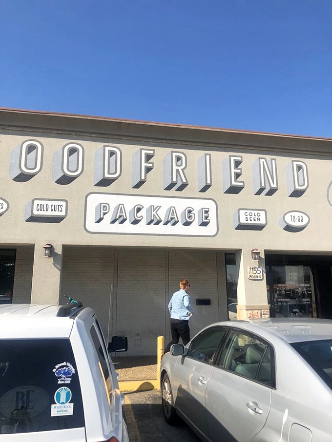 Goodfriend's retro-cool typography tells you this isn't your average sandwich shop before you even step inside. 