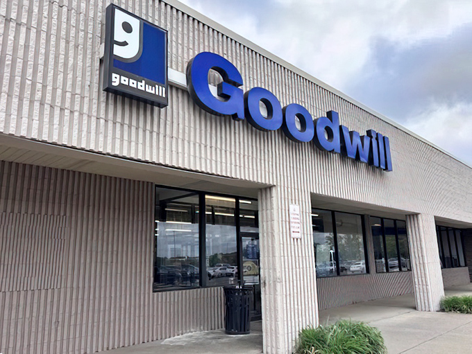 The familiar blue logo feels like coming home to a place where deals are guaranteed.