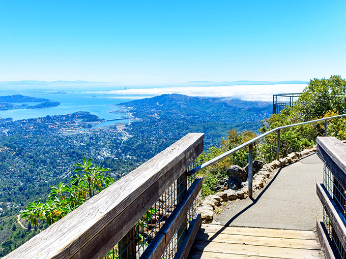 On clear days, you can see forever—or at least to San Francisco and beyond from this heavenly perch.