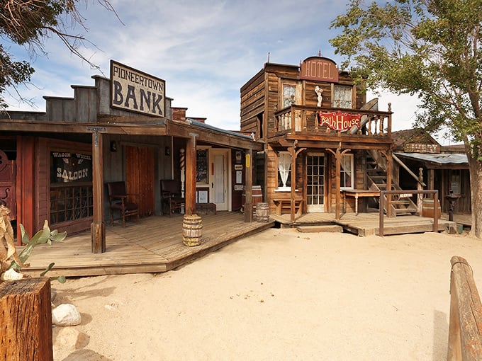 Pioneertown's Wild West facades aren't just for show – this former movie set became a real desert community with authentic frontier spirit.