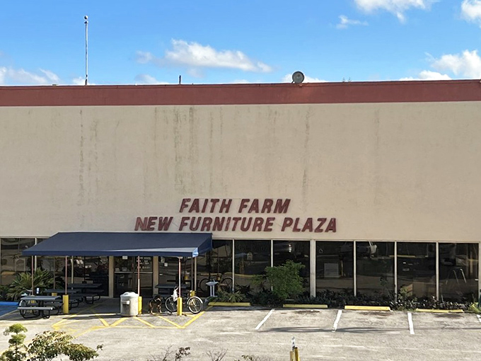 New life for old furniture under the Florida sun. This place gives "shopping the sidewalk sale" a whole new meaning!
