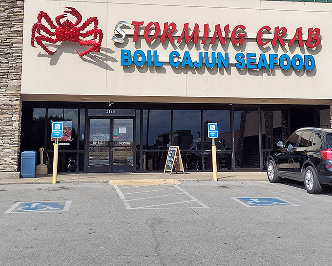 The stone facade of Storming Crab might look calm, but inside is a perfect storm of Cajun spices and seafood that will blow you away.