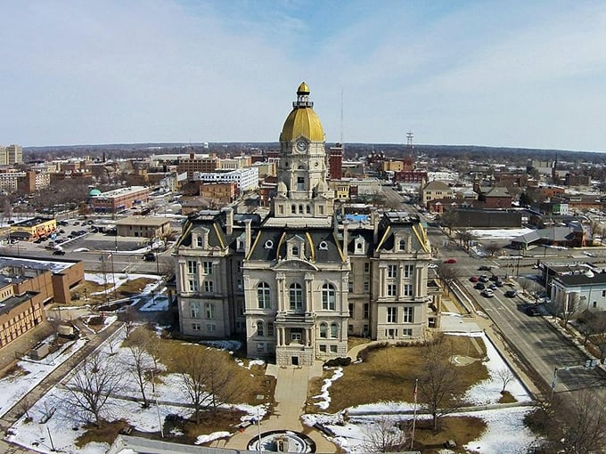 Terre Haute's impressive courthouse stands as a monument to affordable small-city living. Grandeur doesn't always come with a grand price tag!