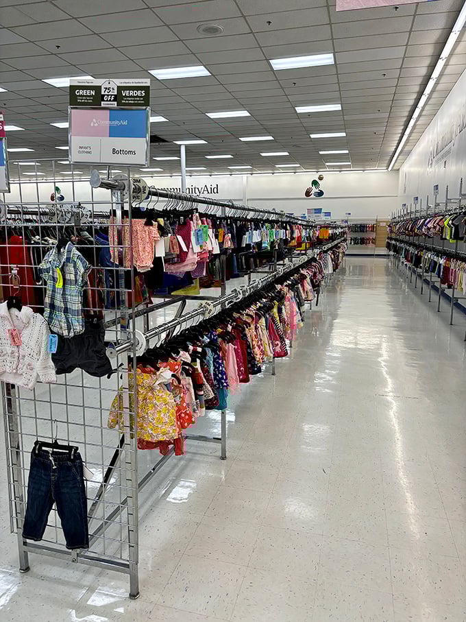 Meticulously organized children's clothing makes outfitting growing kids less painful—for both your heart and your wallet.