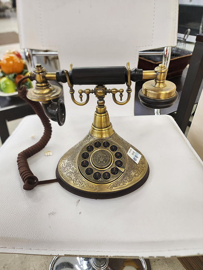 This vintage telephone isn't just retro-cool décor – it's a time machine to when "call waiting" meant someone standing by with patience.