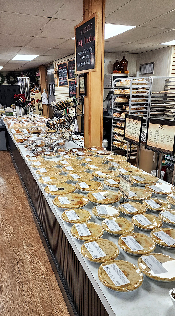 The pie counter that launched a thousand diets—and then promptly ended them. Worth every delicious calorie.