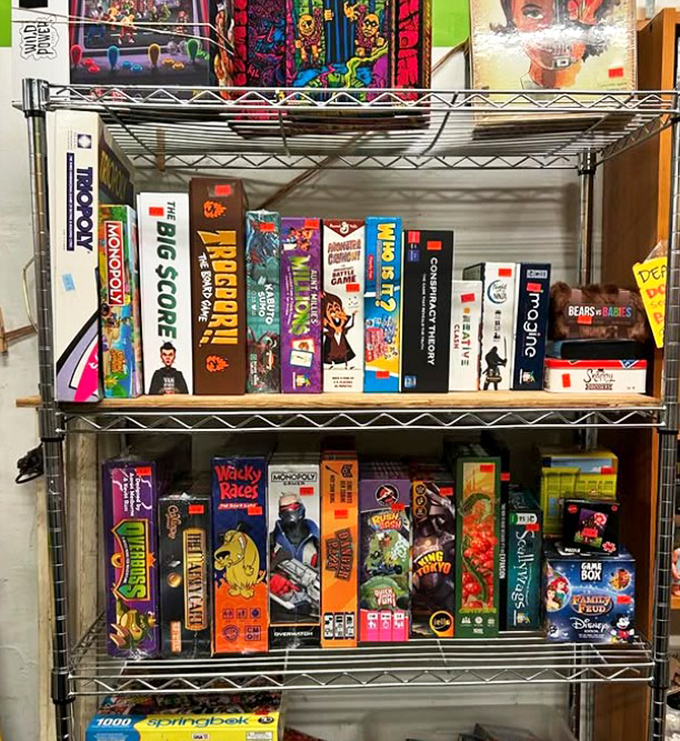 Board game heaven! Before Netflix and chill, there was Monopoly and arguments. These boxes contain both nostalgia and all their pieces (allegedly).