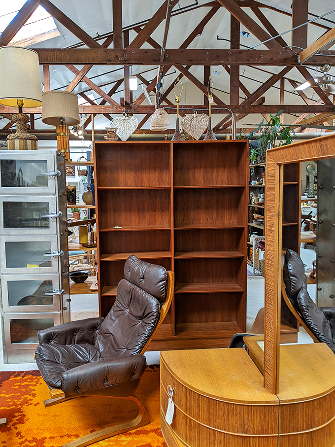 Literary treasures line these shelves, waiting to transport readers back to simpler storytelling times.