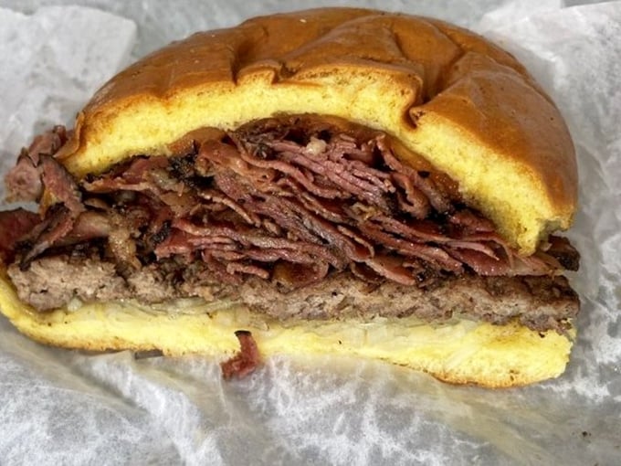 The burger that breaks all the rules. When beef meets pastrami, magic happens on a perfectly toasted bun.