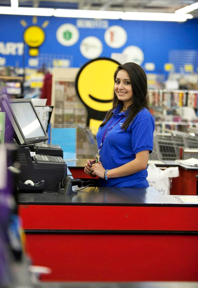 Behind every great thrift store is a friendly cashier, ready to ring up your treasures with a smile that says, "Great finds today!"