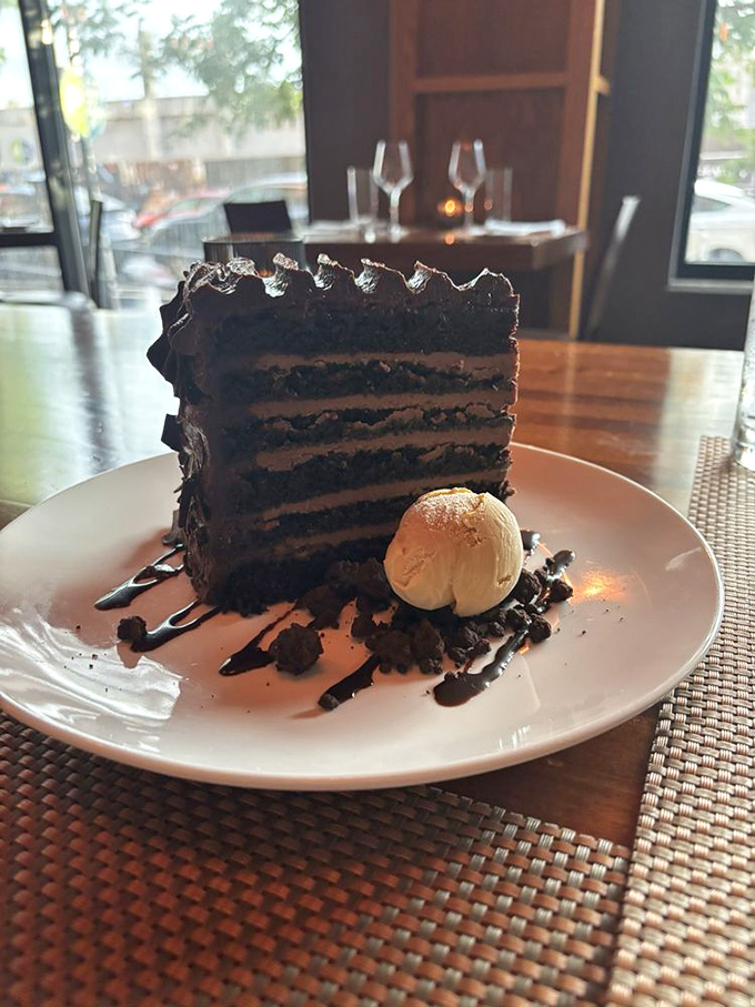 Layer upon layer of chocolate intensity—this cake doesn't just satisfy cravings, it creates lifelong memories with each forkful.