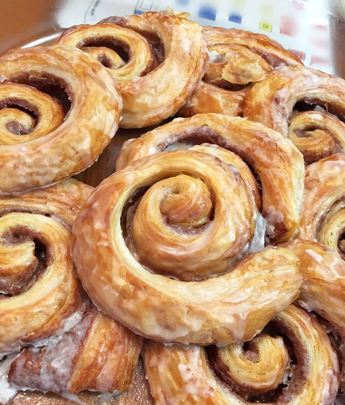 Cinnamon rolls that spiral into breakfast perfection—each swirl a journey deeper into pastry paradise.