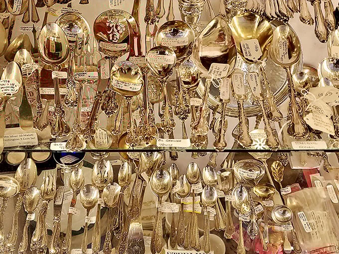 This silverware collection isn't just cutlery—it's functional art with patterns that tell stories of American craftsmanship.