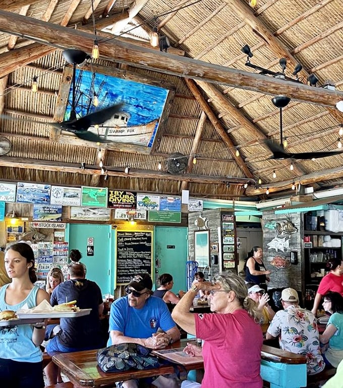 The mix of locals and visitors sharing stories over great food – this is what community dining should always feel like.