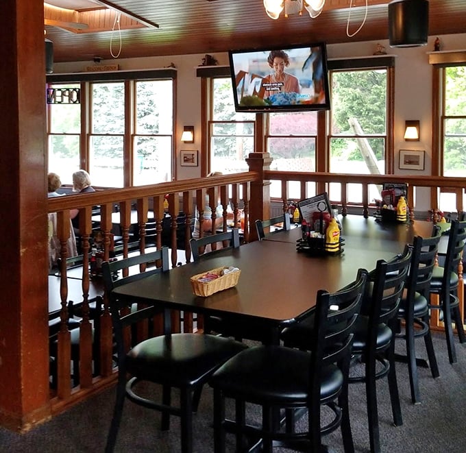 The dining area strikes that perfect balance between "nice enough for a special occasion" and "comfortable enough for a Tuesday night dinner."
