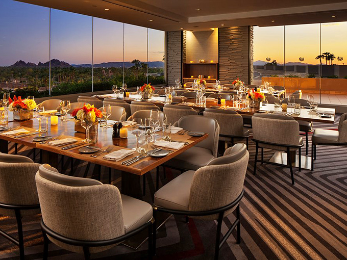 Dining room where sunsets become dinner theater and mountains provide the backdrop. If tables could talk, this one would whisper, "Stay awhile, the view isn't going anywhere."