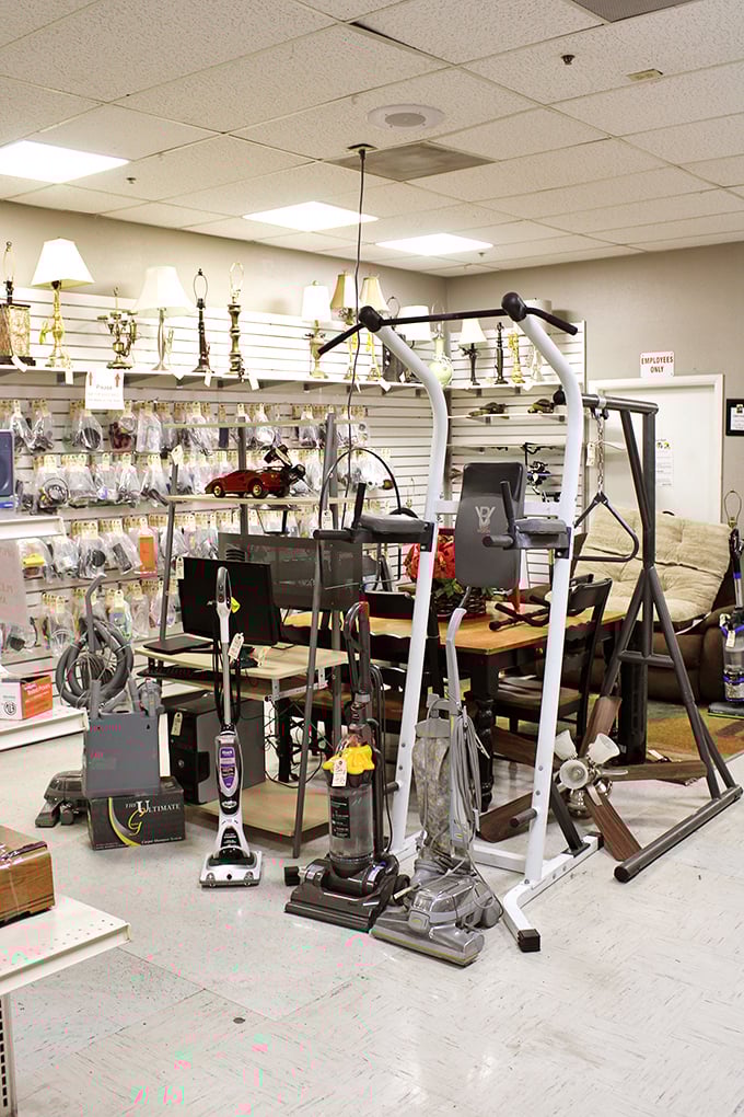 The vacuum cleaner graveyard, where yesterday's cleaning technology stands ready for resurrection at prices that won't suck your wallet dry.