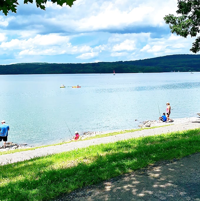 The Allegheny's serene waters attract anglers and paddlers alike, with the surrounding hills creating a natural amphitheater for Pennsylvania's outdoor symphony.
