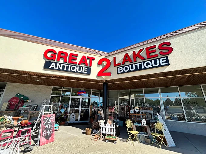 Great Lakes Antique Boutique proves treasure hunting doesn't require a metal detector or deep pockets—just a curious spirit and an afternoon to spare.