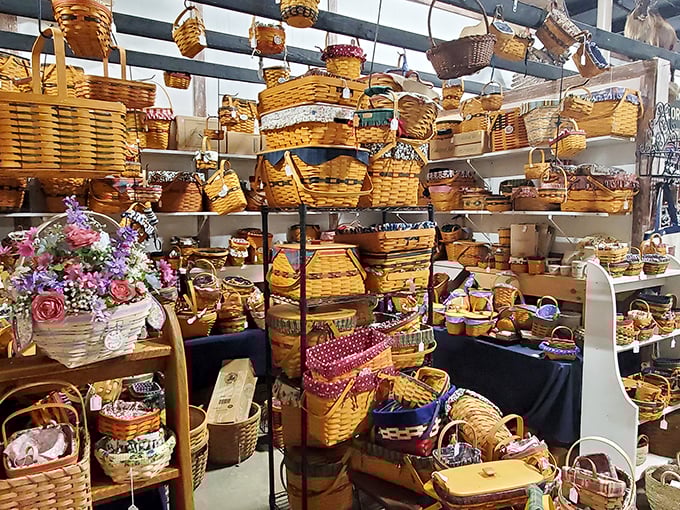 Basket paradise! Each handwoven creation represents hours of skilled craftsmanship that plastic bins from big box stores could never match.