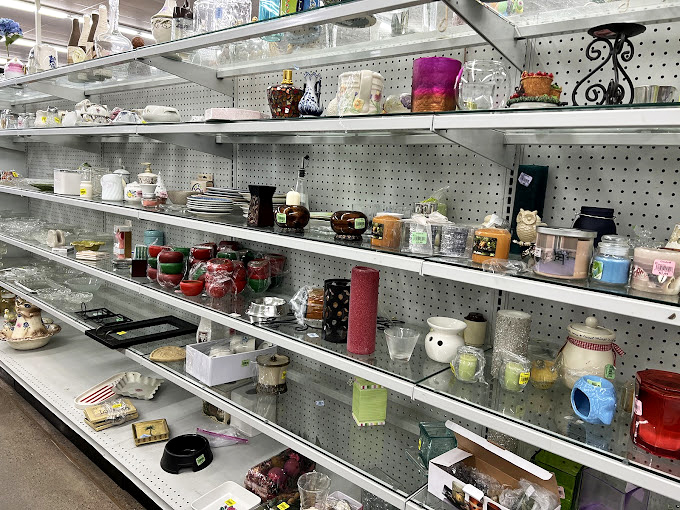 Knickknacks and home décor items create a still-life painting of American domestic history, each piece whispering stories of previous homes.