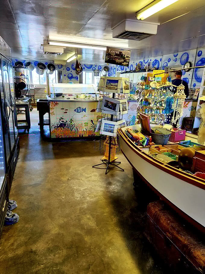 The market side feels like stepping into a maritime time capsule, where seafood shopping is still an experience rather than an errand.