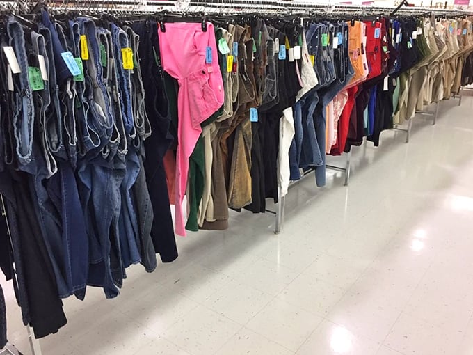 Denim heaven awaits the patient hunter. These jeans have stories to tell – hopefully not involving the '80s.