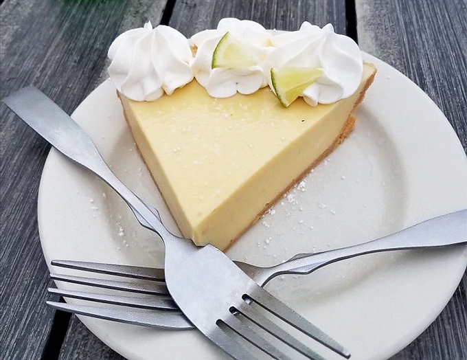 Key lime pie that strikes the perfect balance between tart and sweet—like Florida itself, but with better manners and whipped cream.