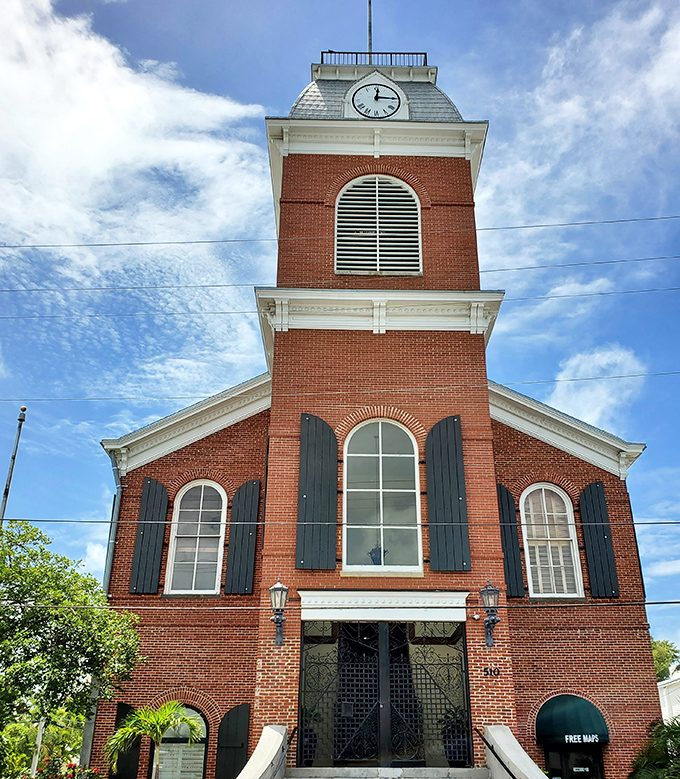 This isn't just a clock tower, it's Key West time—where minutes move slower and nobody minds a bit.