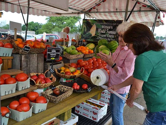 Farm-to-table isn't a trend in Marietta—it's tradition, as locals browse seasonal produce at the farmers market with knowing eyes.