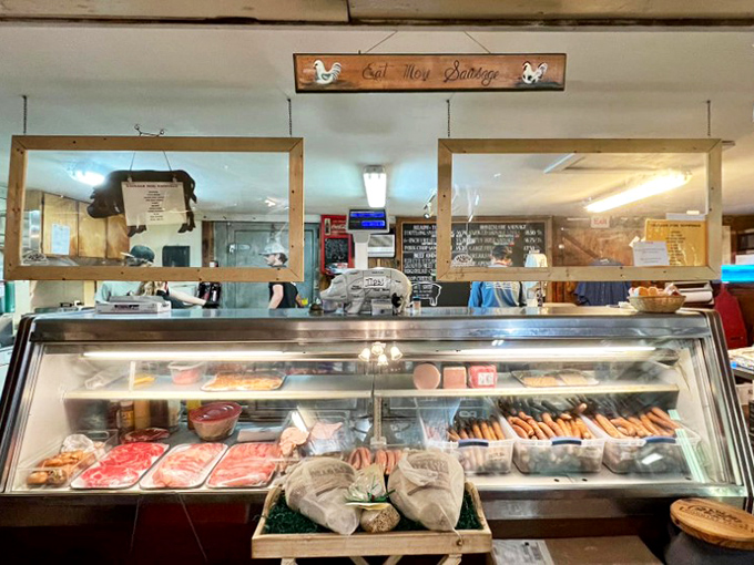 Behind this counter, meat isn't just food—it's an art form with a smoky signature that no fancy chef could replicate.