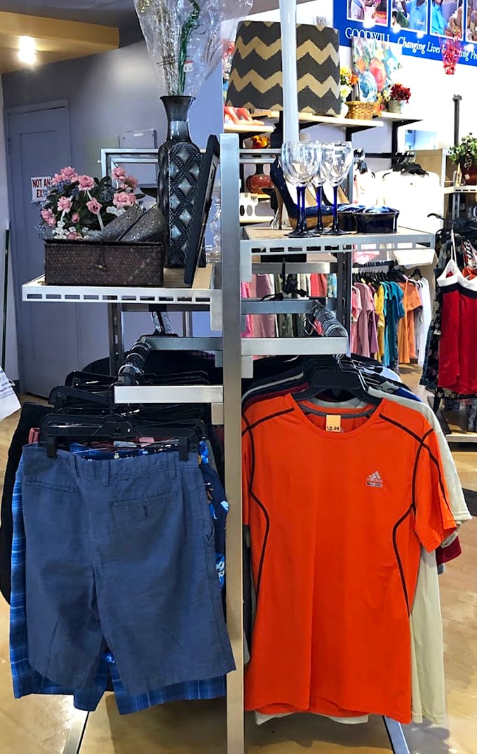 Men's section looking sharp enough to fool your golf buddies into thinking you shop retail.