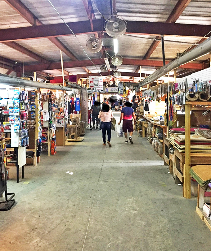 Concrete floors and metal beams frame endless possibilities where serious collectors come to hunt for gold.