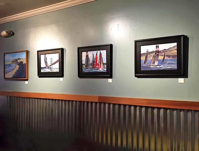 Local artists showcase California's natural beauty on these walls—giving you something to admire between bites of breakfast bliss.