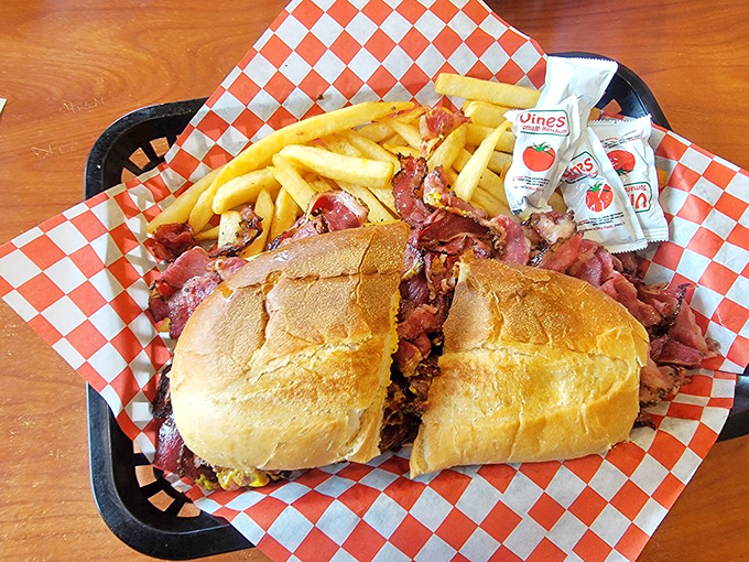 The pastrami combo that proves some traditions are worth driving across town to experience firsthand.
