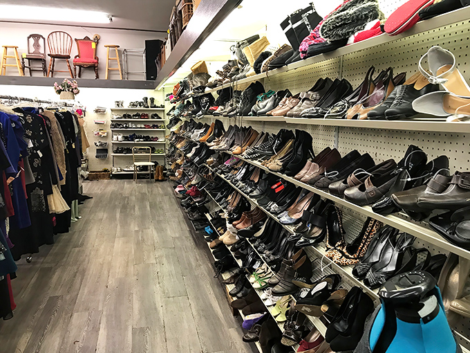 A shoe collection Imelda Marcos would envy, where your perfect pair waits patiently between the practical and the why-not-try-it options.