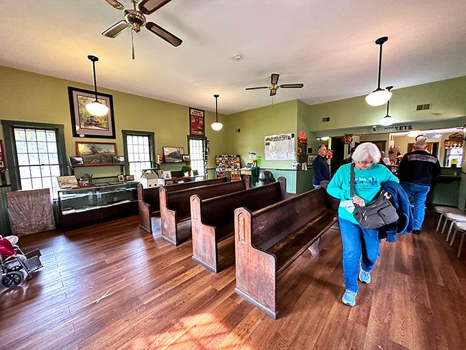 The waiting area's wooden benches have supported generations of excited travelers, their worn patina telling stories that no digital display ever could.