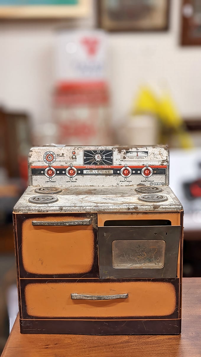 This Wolverine toy stove isn't just adorable – it's a reminder of when children's toys were built to last longer than most modern marriages.