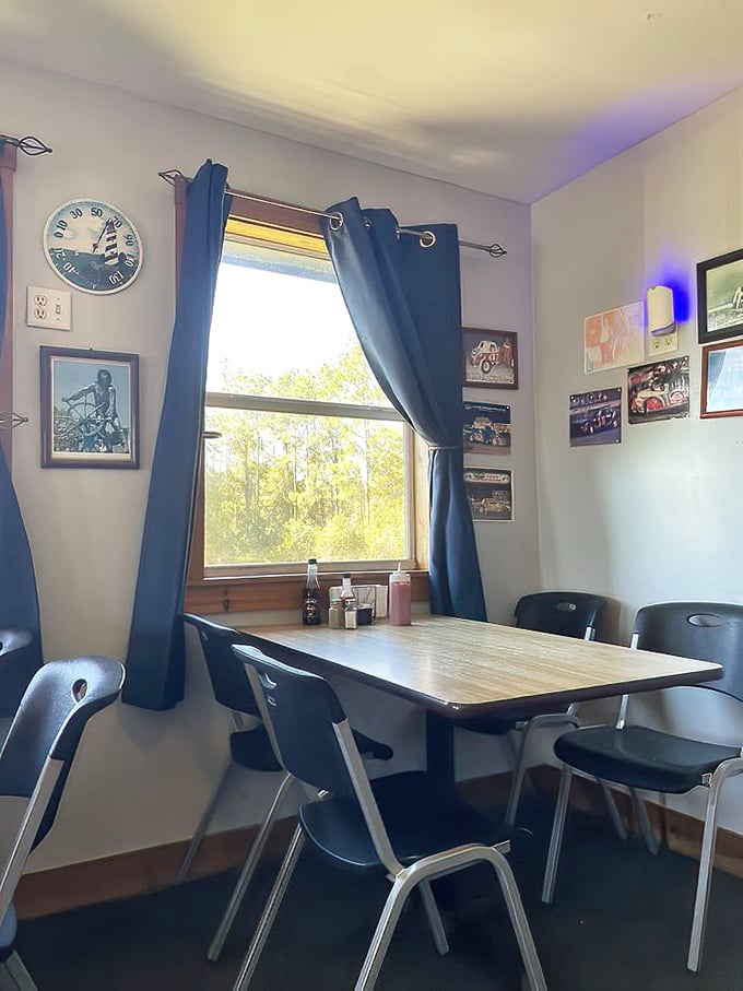 A window seat at Essex offers views of rural Florida and the promise of seafood that outshines many oceanfront establishments.