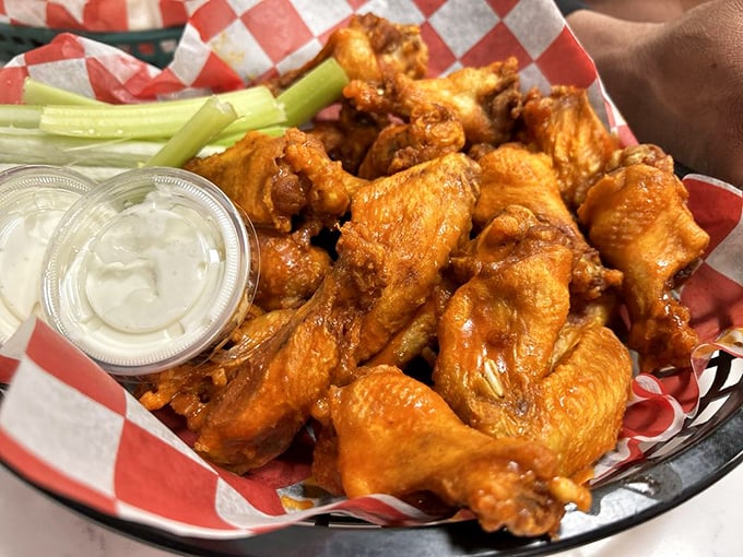 Buffalo wings that don't mess around. These aren't playing the supporting role—they're auditioning for their own headlining show.