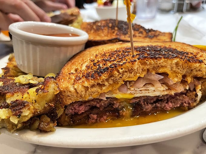 The breakfast sandwich that launched a thousand food dreams—melty, meaty, and magnificent enough to make you forget your name.