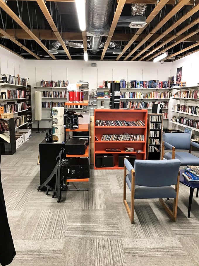 The book section rivals small bookstores, minus the pretentious barista and with prices that make bibliophiles giddy.
