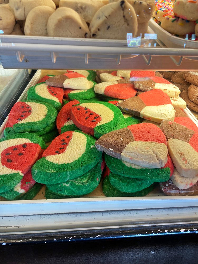 These watermelon cookies aren't just cookies—they're edible time machines transporting you to childhood with each buttery, cinnamon-laced bite.